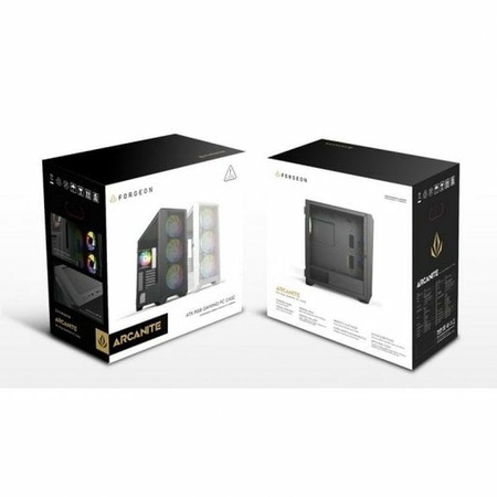 Carcasa Mid Tower ATX Forgeon FO-ATX-ARC1B, RGB, USB 3.2, negru - eMAG.ro
