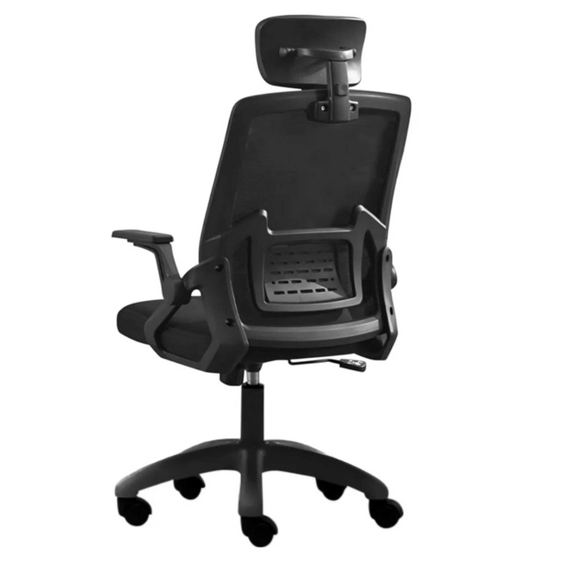 Scaun reglabil pentru Birou sau Gaming Ergonomic negru cu tetiera ...