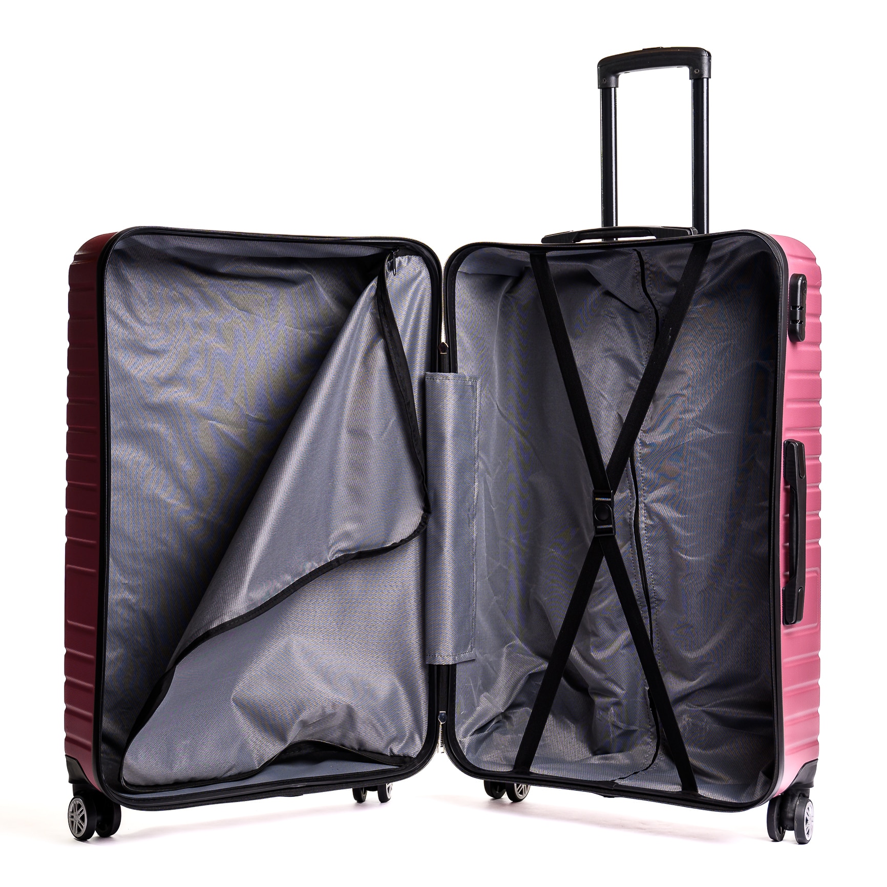 Troler mare, TRAVEL POLO, 78x48x32cm.Bagaj de cala.Valiza din ABS ...