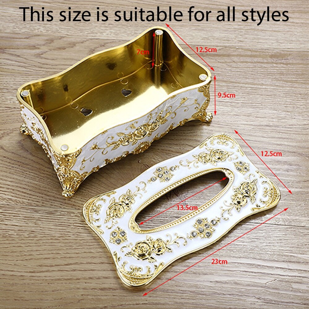 Suport servetele, design retro european, decorativ, alb, 235x130x95mm ...