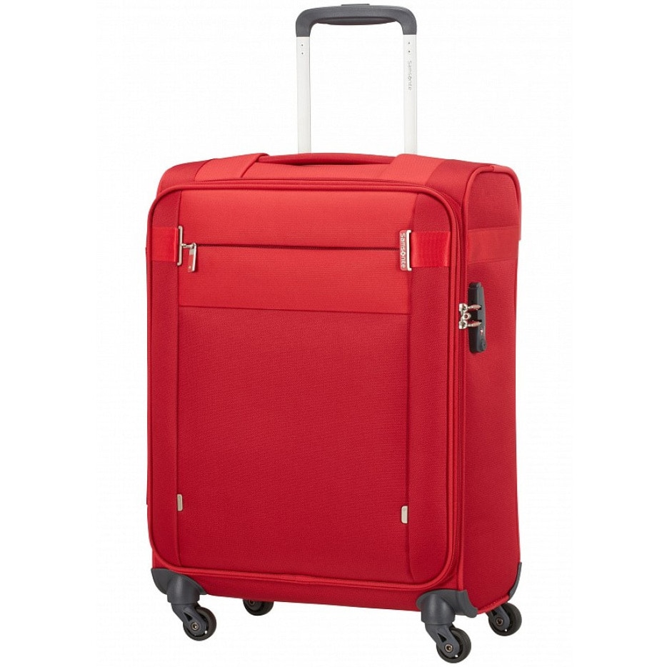 Troler cabina Samsonite Citybeat Spinner, 55x40x20 cm, 42 litri, rosu ...