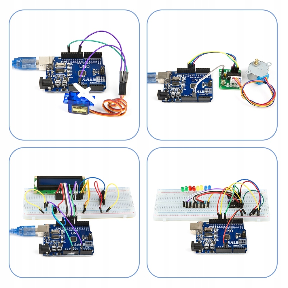 Kit de programare Arduino Starter UNO R3, PAGMIL, Pentru incepatori ...