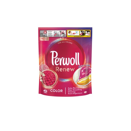 Detergent de rufe capsule, All in 1, Perwoll Renew Color, 42 spalari ...