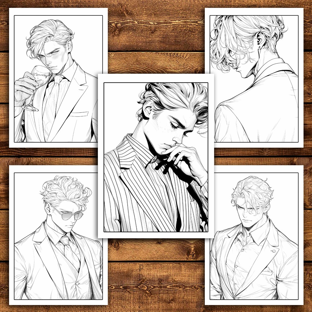 Carte de colorat pentru relaxare si antistres, 50 de ilustratii, Anime ...