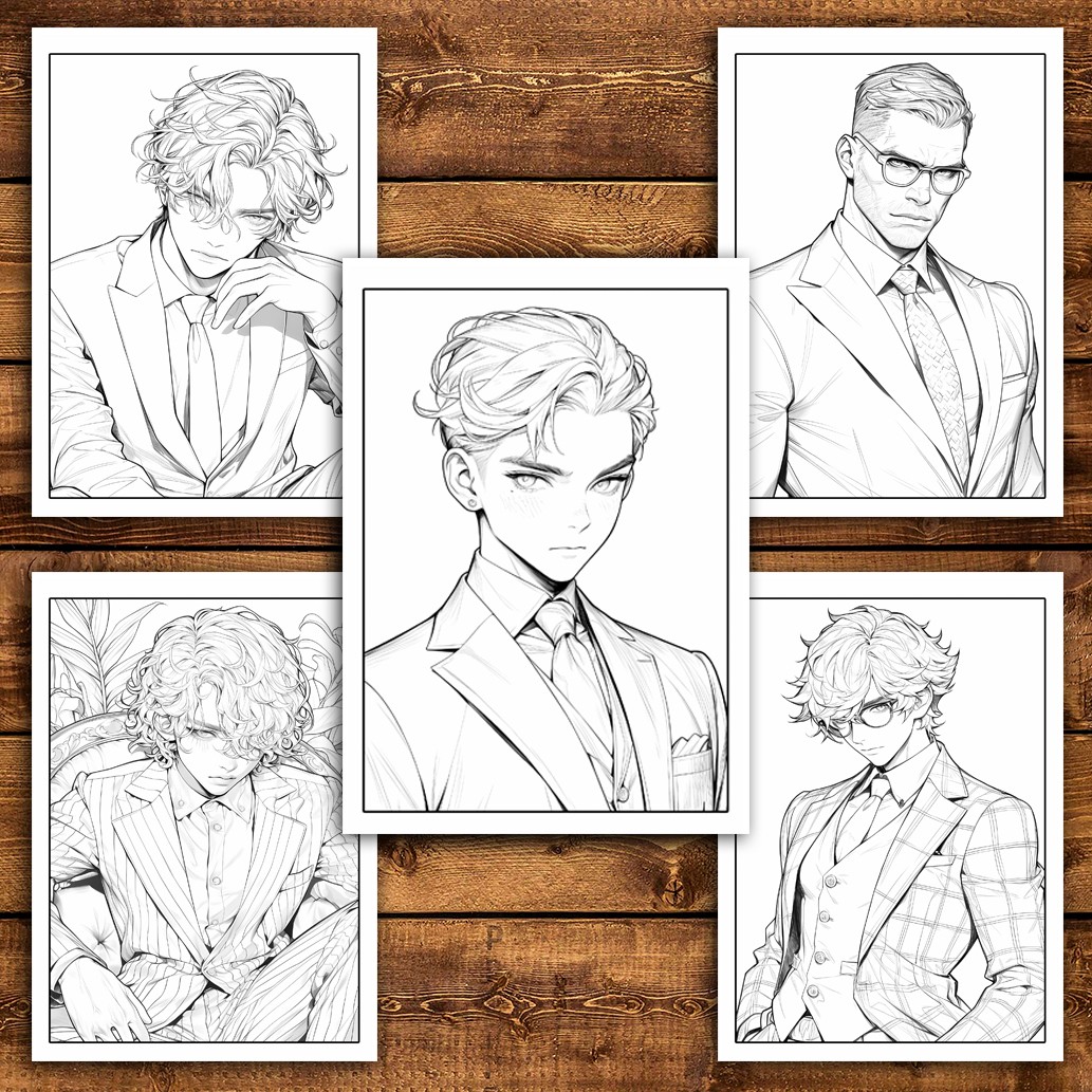 Carte de colorat pentru relaxare si antistres, 50 de ilustratii, Anime ...