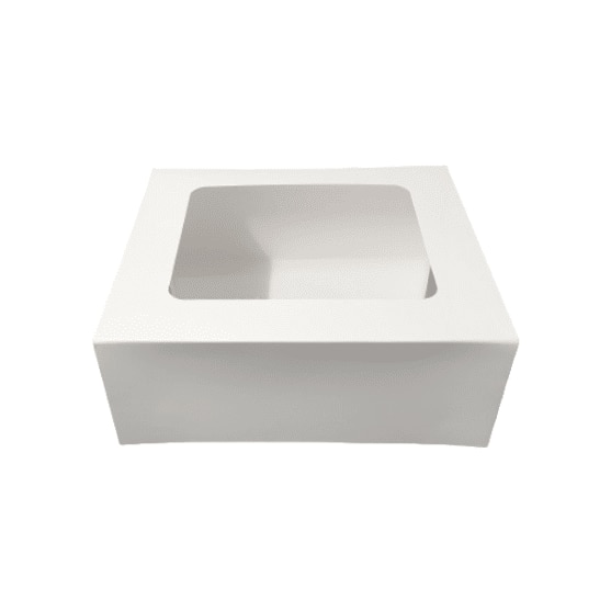 Cutii albe cu fereastra pentru prajituri, 24X22X11 cm, 25 buc/set - eMAG.ro