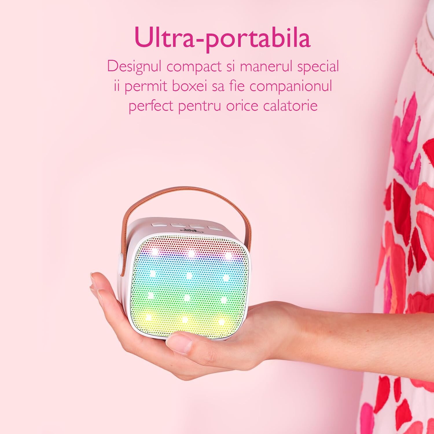 Microfon Karaoke si Boxa KidProtect® Magic Voice, Pentru Copii si ...
