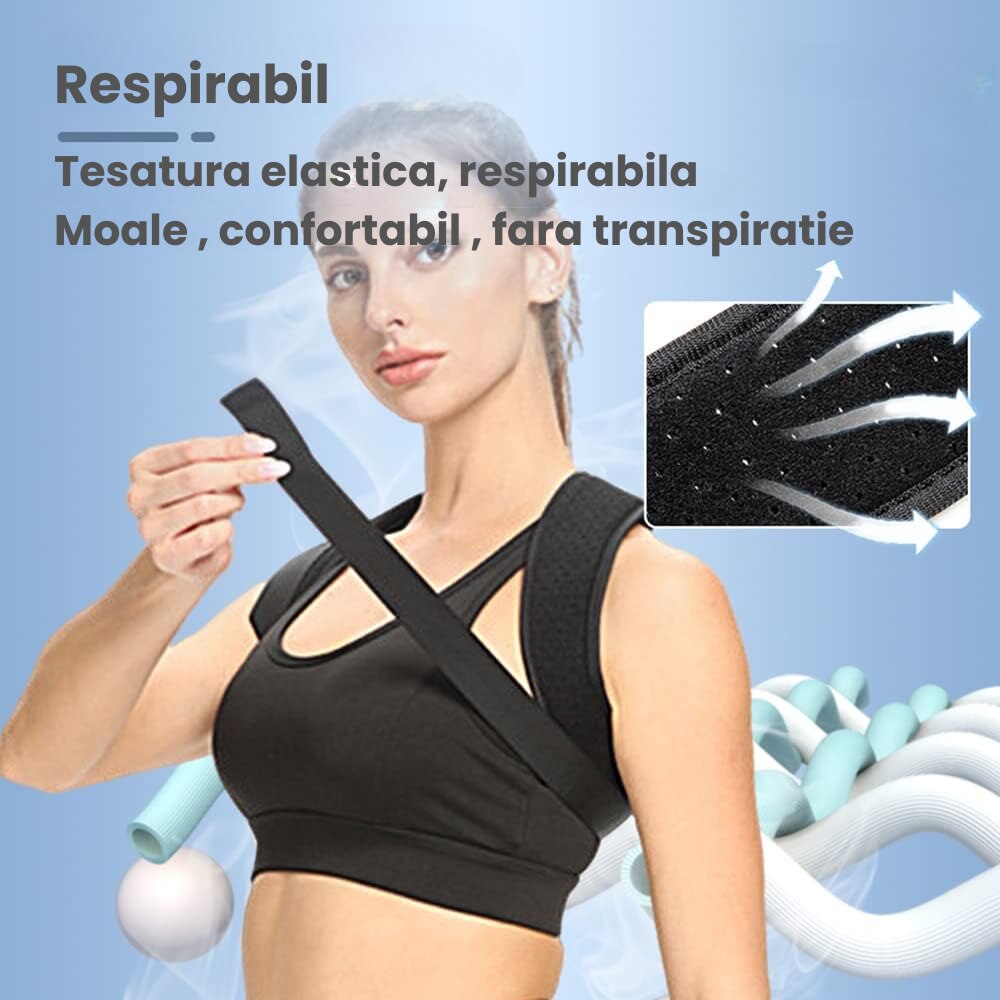 Corector De Postura Inteligent HASEPE Pentru Indreptare Spate, Coloana ...