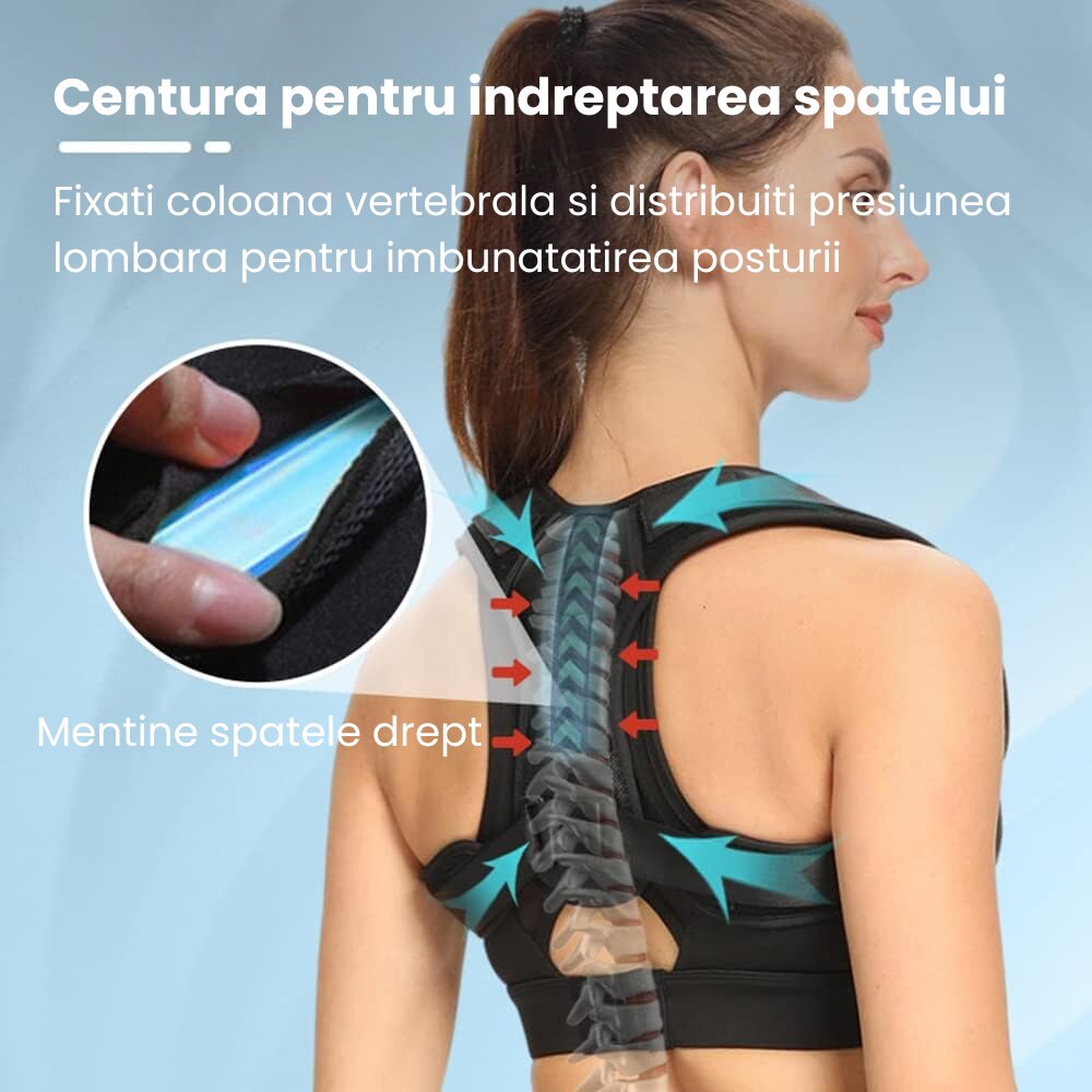 Corector De Postura Inteligent HASEPE Pentru Indreptare Spate, Coloana ...