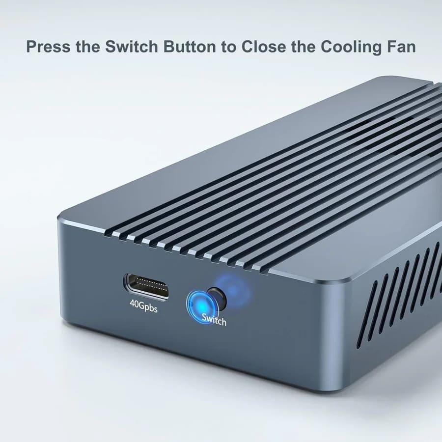 Acasis M.2 NVME SSD Rack Case, Thunderbolt 3/4 40Gbps, вентилатор за ...