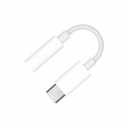 Adaptor pentru telefon, 3,5 mm la Type-C, alb - eMAG.ro