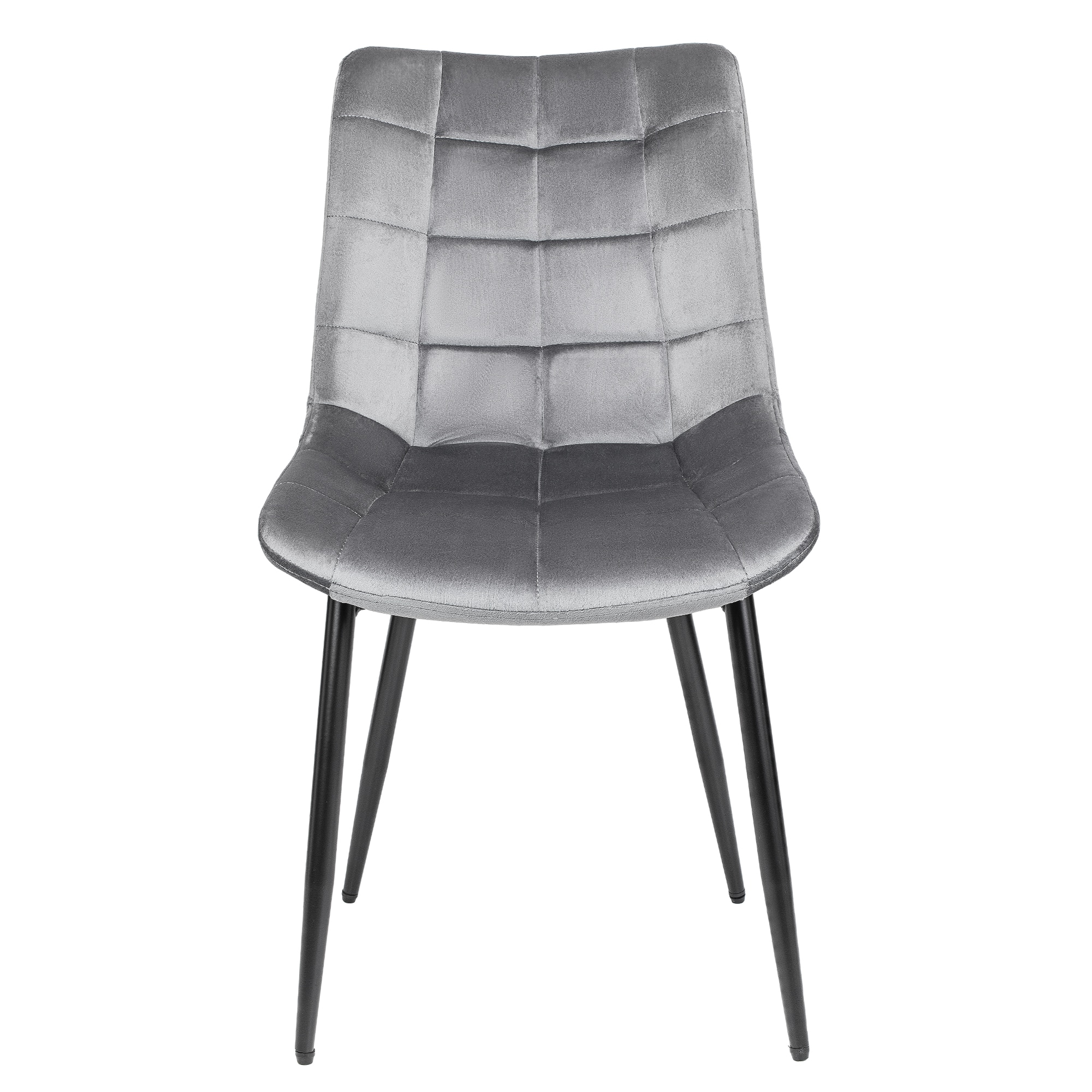 Set 2 Scaune Dining / Bucatarie Dr.Home Roma, Cadru Metal, Catifea ...