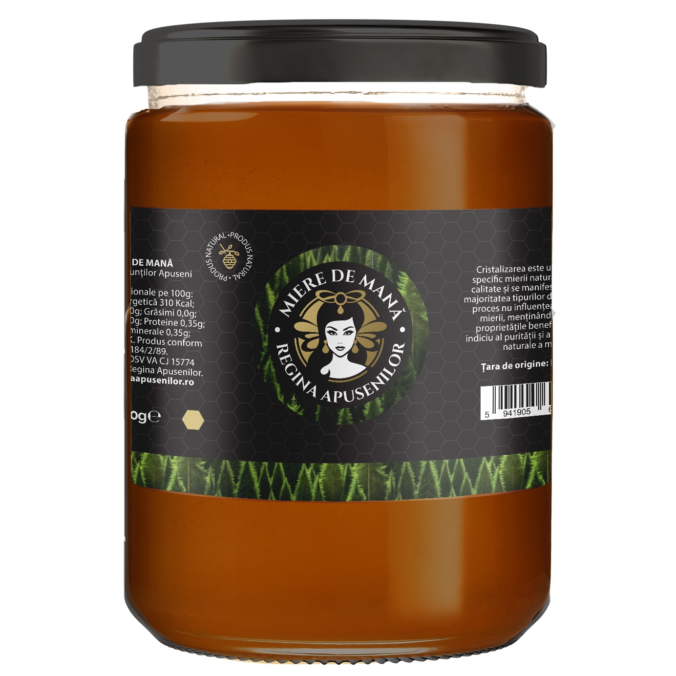 Miere de mana, 100% produs romanesc natural, Regina Apusenilor, 950g ...