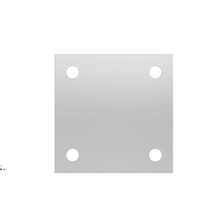 Placuta de prindere 200x200x8mm cu 4 gauri fi 12mm - eMAG.ro