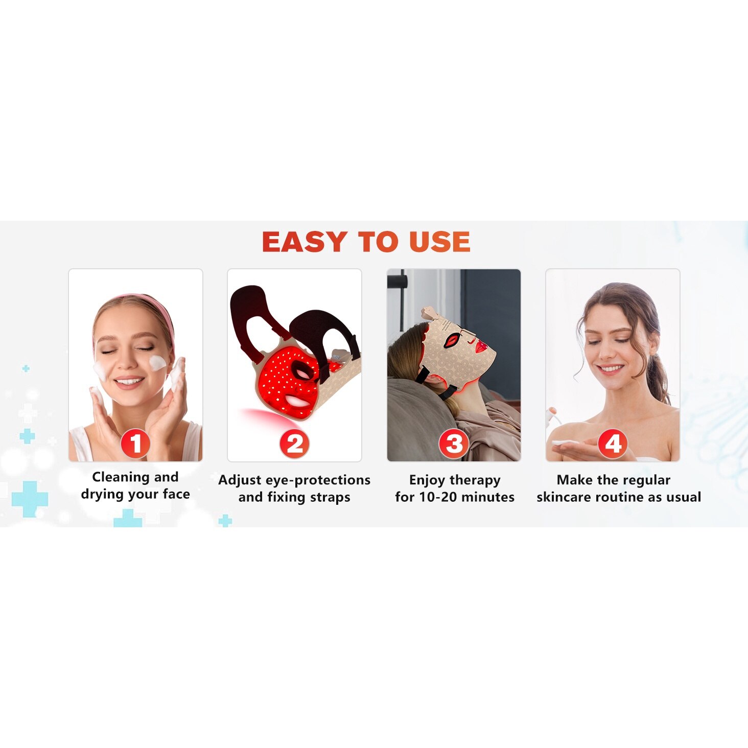 Masca faciala fototerapie，SHIJOOE®，Aparat de masaj estetic，sursa de ...