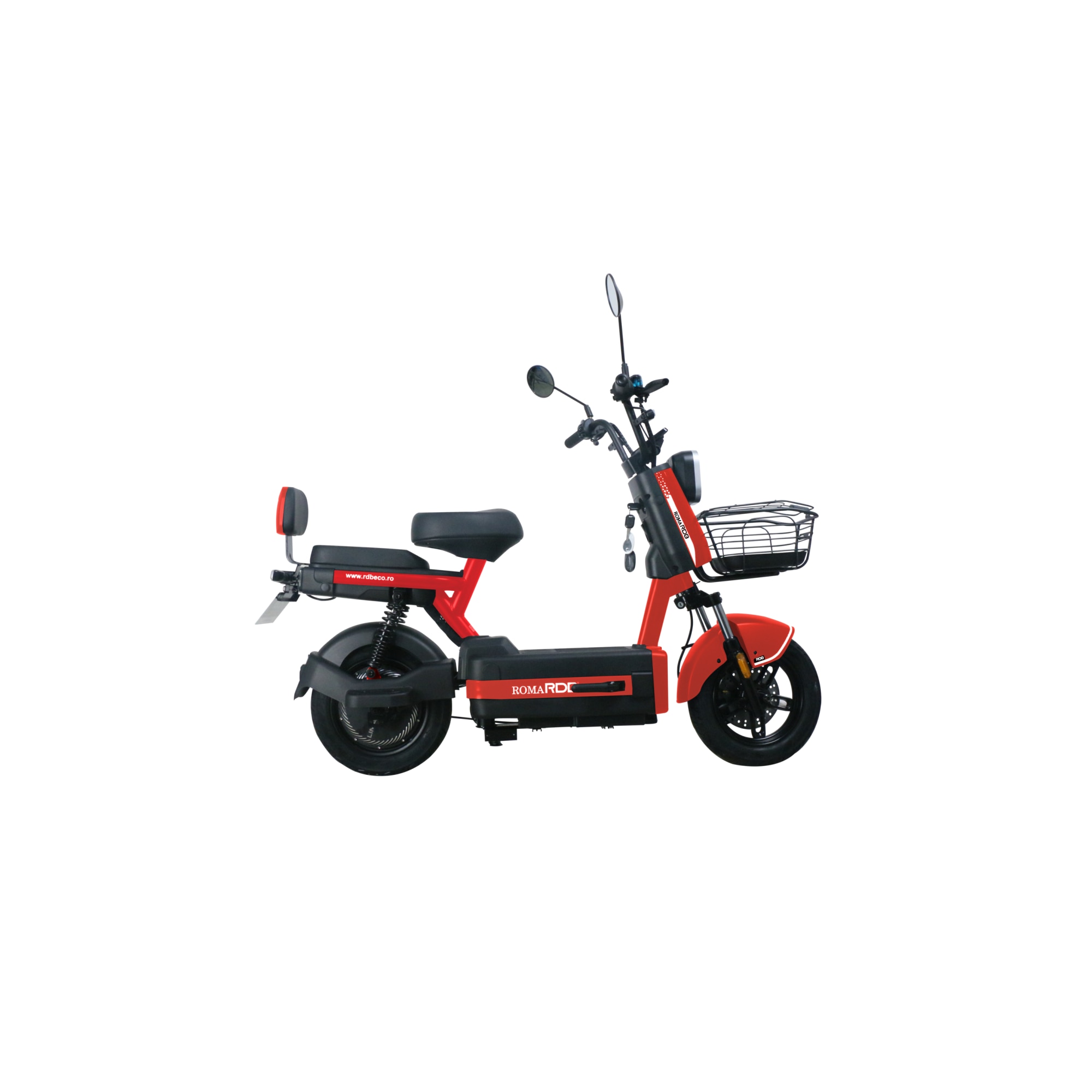 Scuter Electric RDB ROMA, 600W, fara permis, 25km/h, Rosu - eMAG.ro