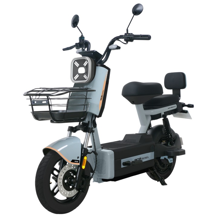 Scuter Electric RDB ROMA, 600W, fara permis, 25km/h, Gri - eMAG.ro