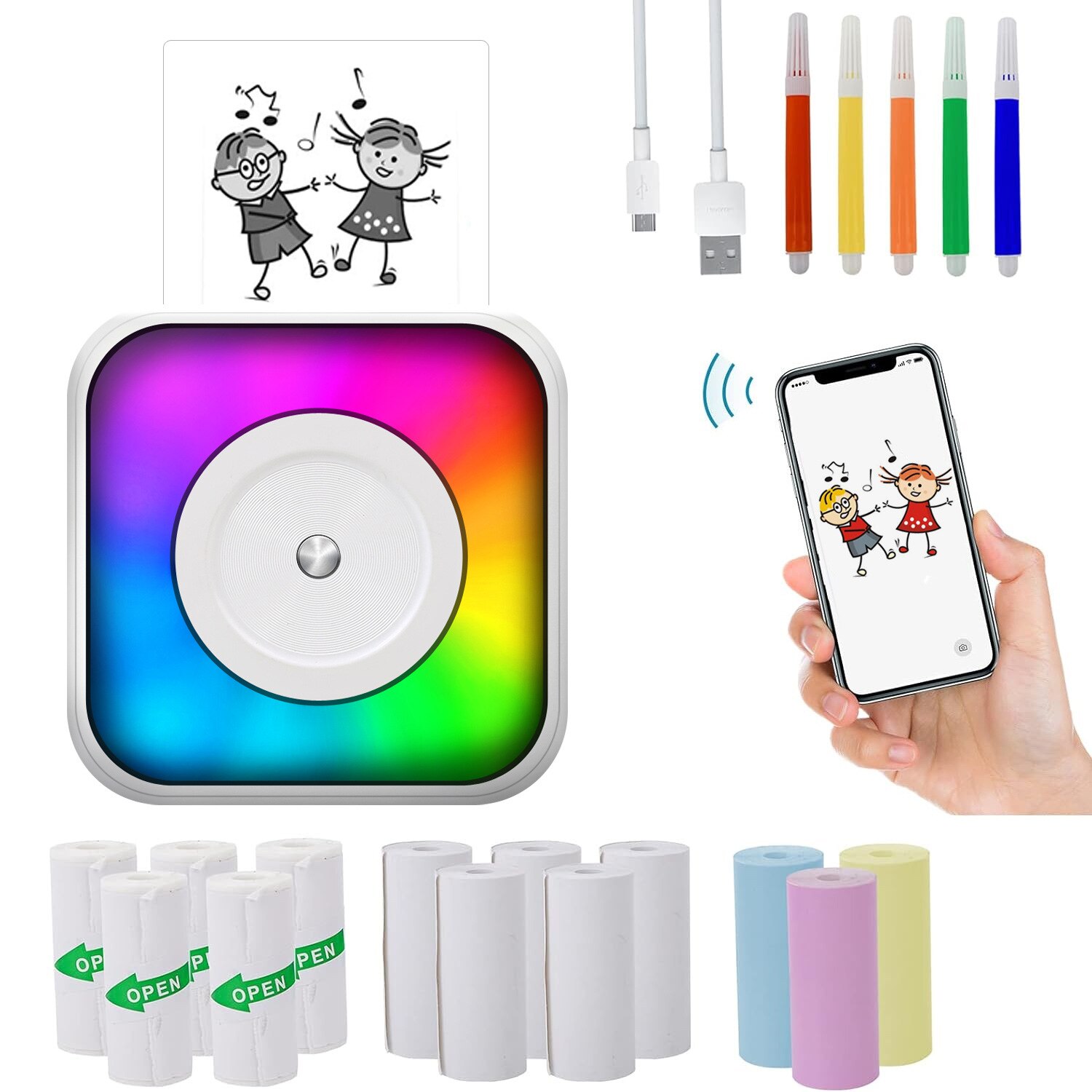 Imprimanta, gata de imprimare, conexiune wireless, compacta si ...