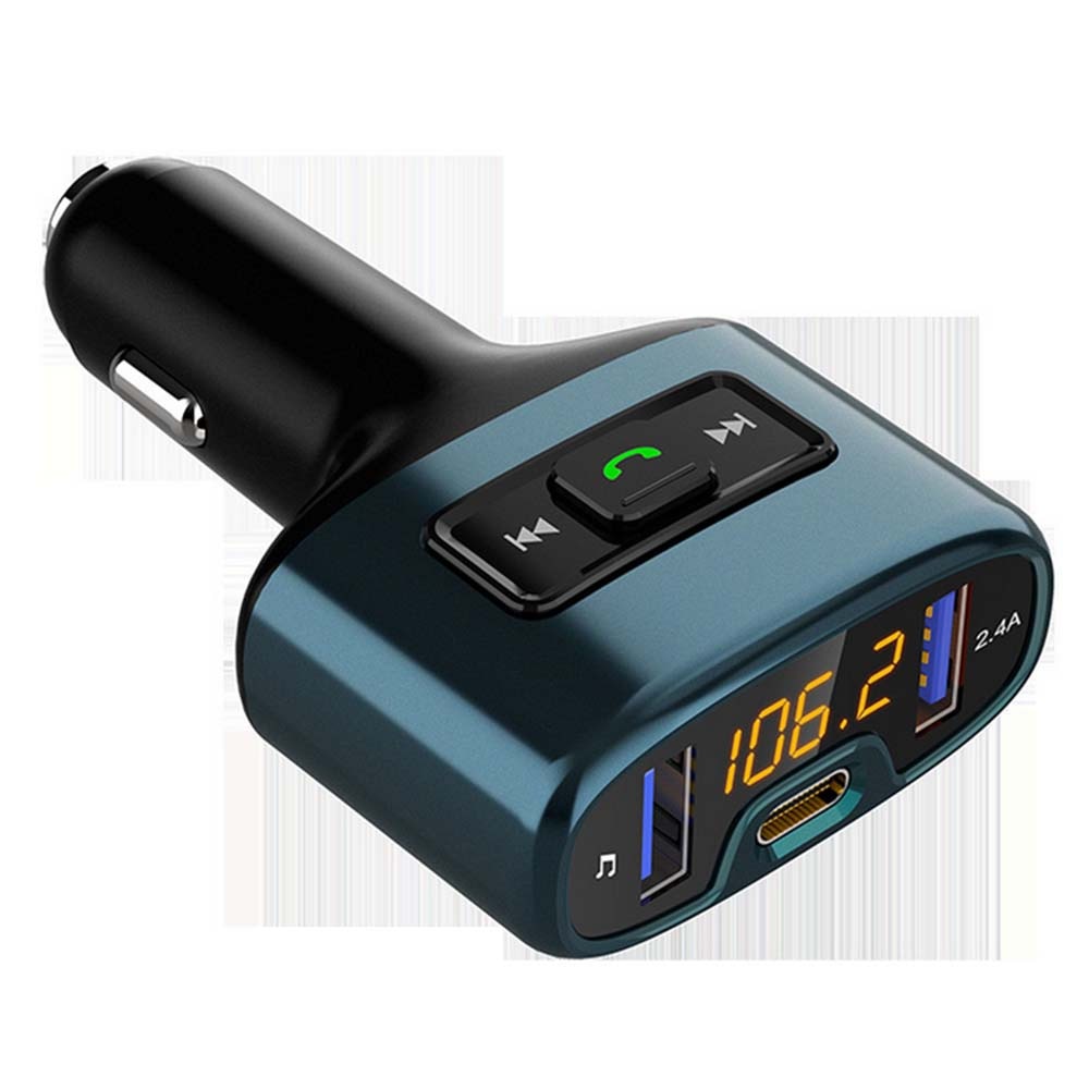 Transmitator FM Bluetooth pentru masina, adaptor cu doua porturi USB ...