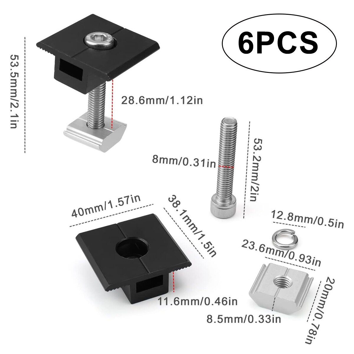 Clema de prindere pentru panou solar 30mm, negru/argintiu - eMAG.ro