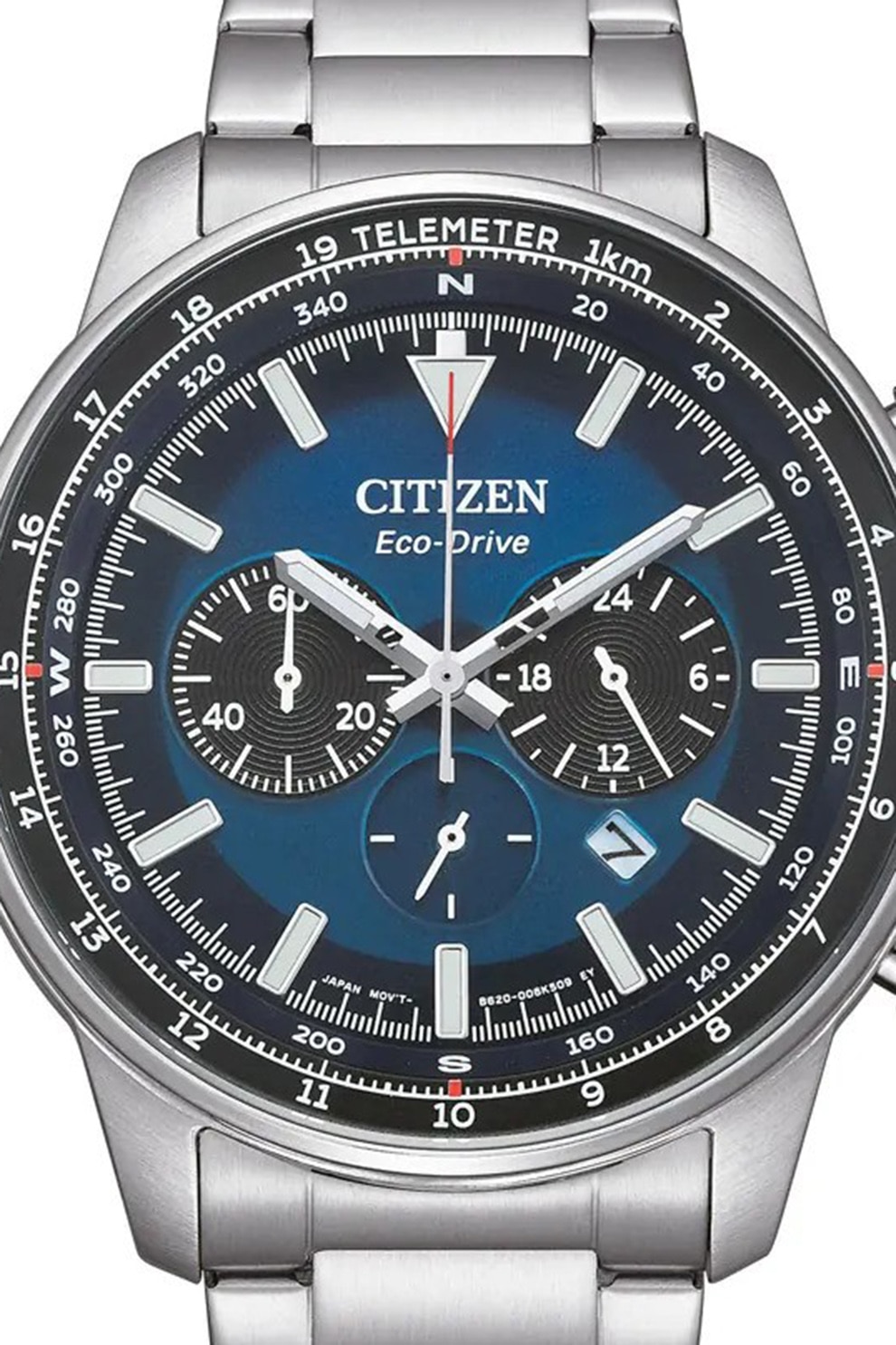 Citizen, Часовник, Соларен, С хронограф, Сребрист - eMAG.bg