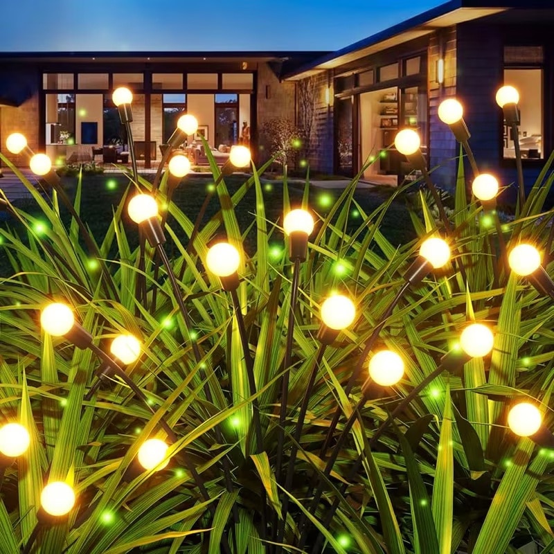 Set 2 Lampi Solare de Gradina, NYTRO Firefly, 16 LED Light, Lumina ...