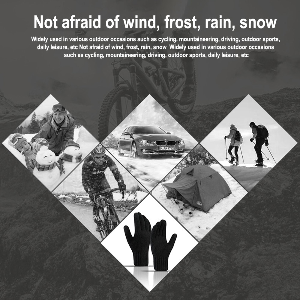 Manusi cu ecran tactil Manusi de calarie in aer liber de iarna pentru ...