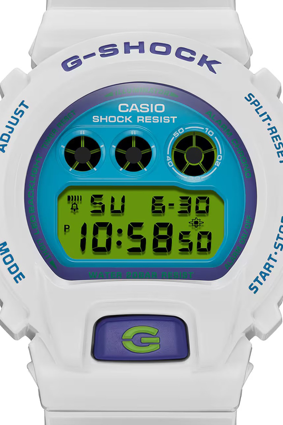 Casio, Ceas digital G-Shock, Alb - eMAG.ro