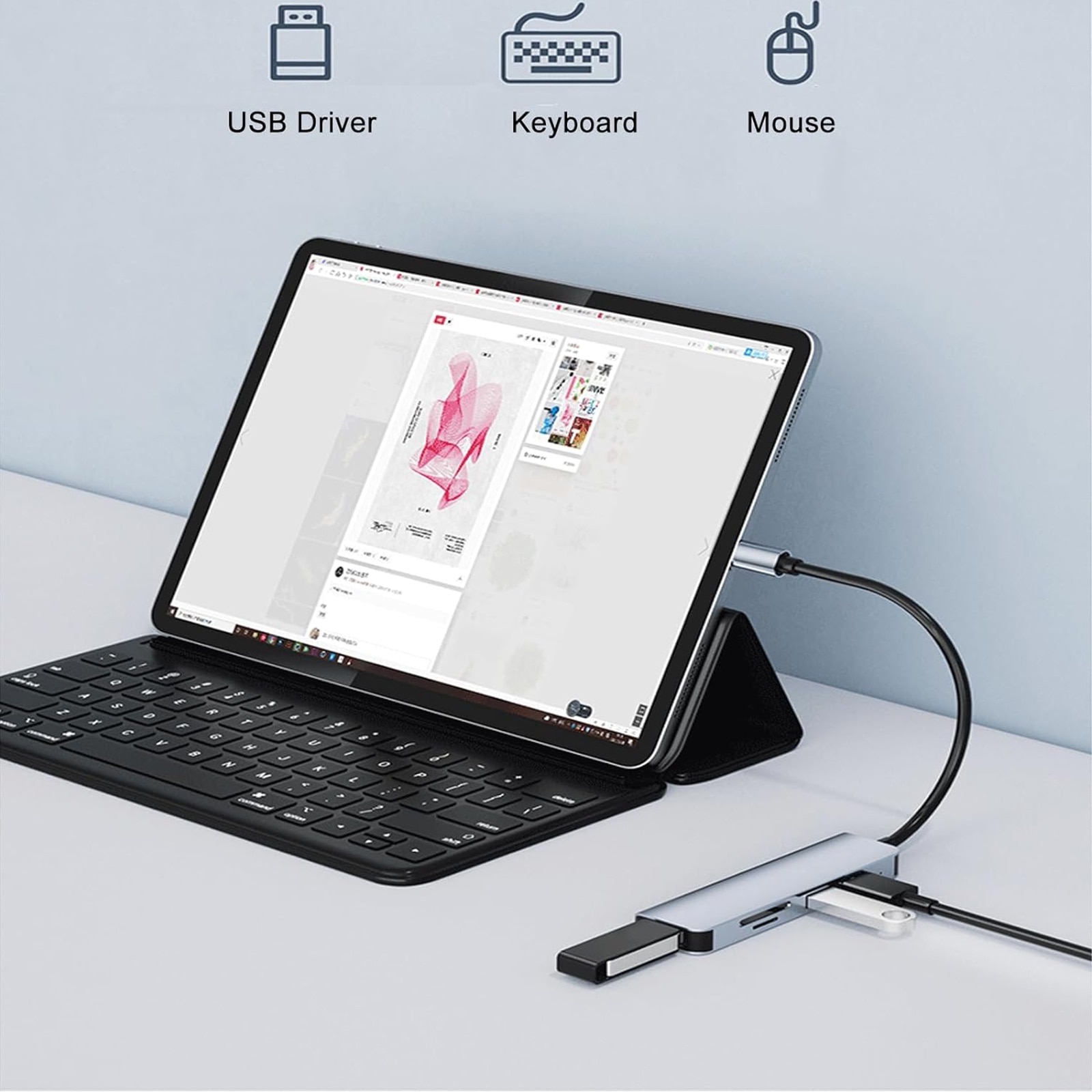 Adaptor Hub Multiport 4 in 1, SINBINTA, 3 porturi USB 2.0, 1 porturi ...