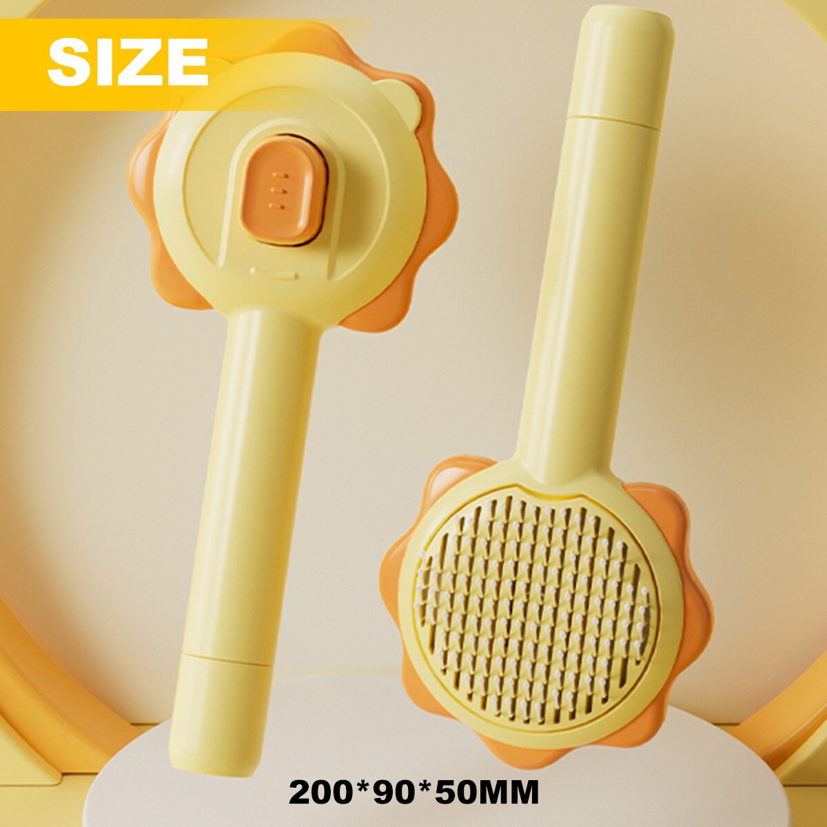 Pieptene pentru animale, Magic Pet Comb, 20x9cm, galben - eMAG.ro