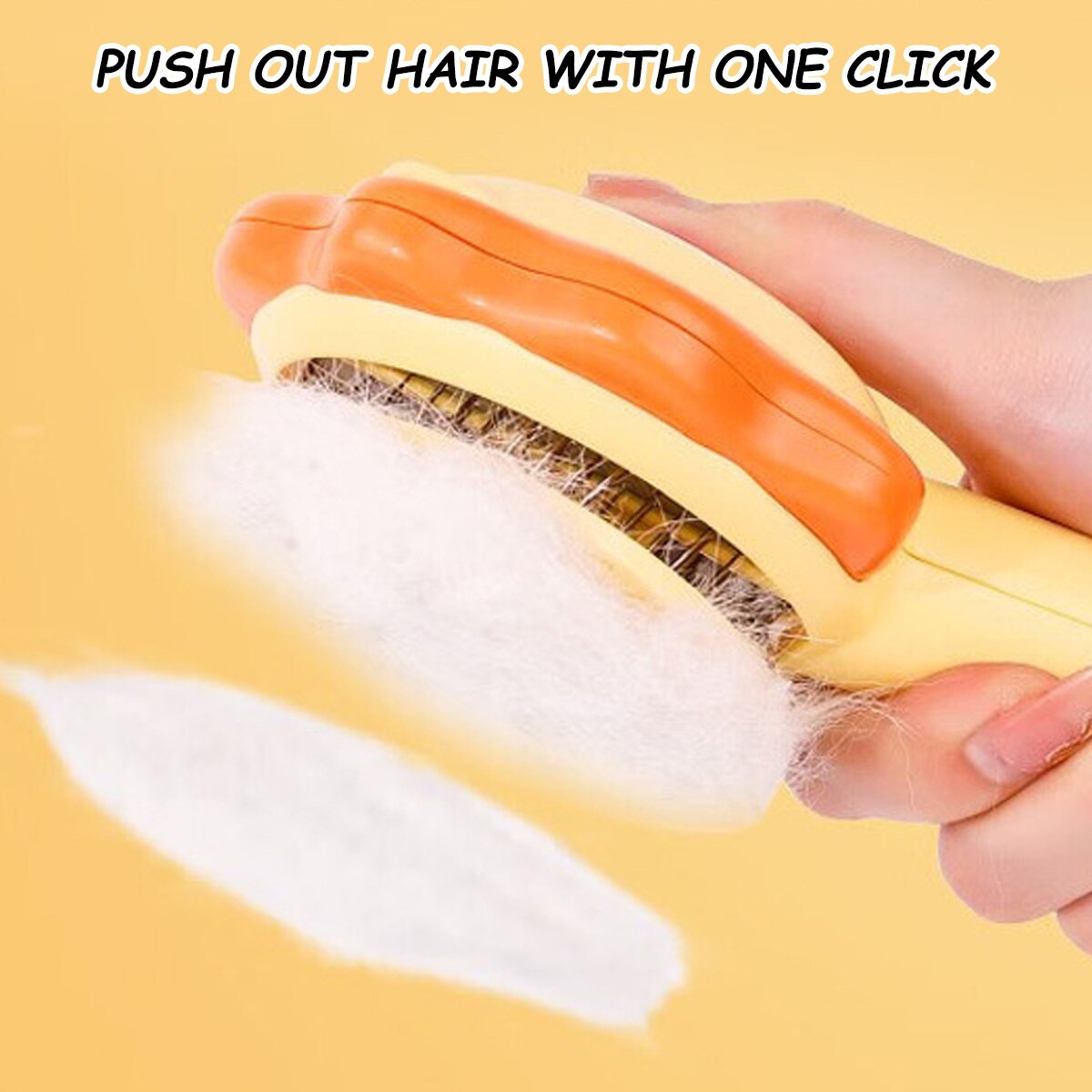 Pieptene pentru animale, Magic Pet Comb, 20x9cm, galben - eMAG.ro