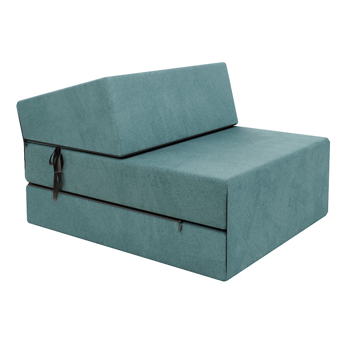 Saltea pliabila/fotoliu, FDM, Sara Maxi, 70x200x14 cm, Turcoaz ...