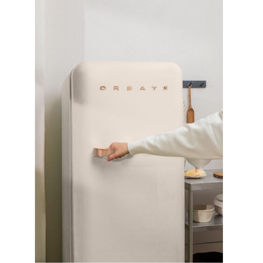 Frigider Retro CREATE, capacitate 281 litri, H 150 cm, congelator 21 ...