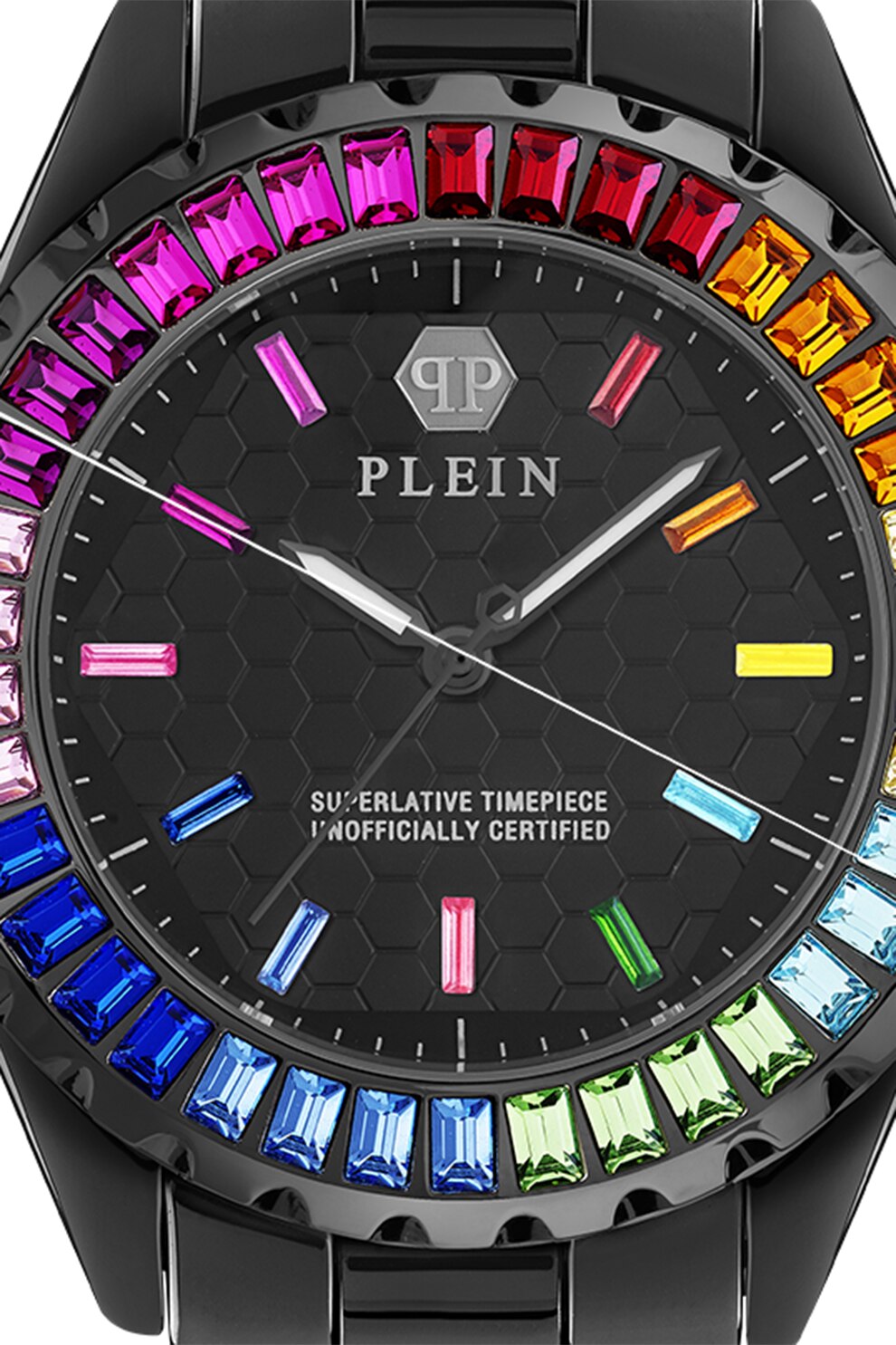 Philipp Plein, Ceas quartz cu cristale, Negru - eMAG.ro