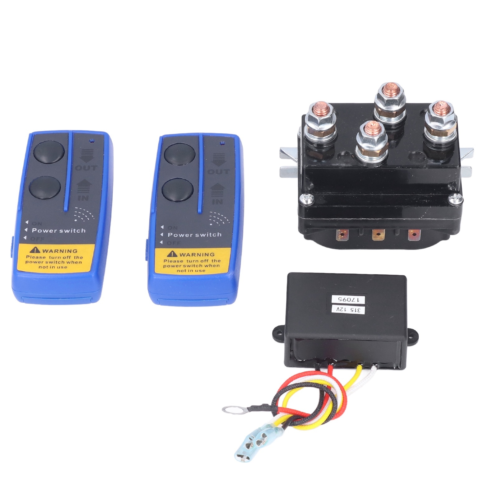 Kit telecomanda si releu solenoid troliu, Tovbmup, ABS, 500A, 12V, -40 ...