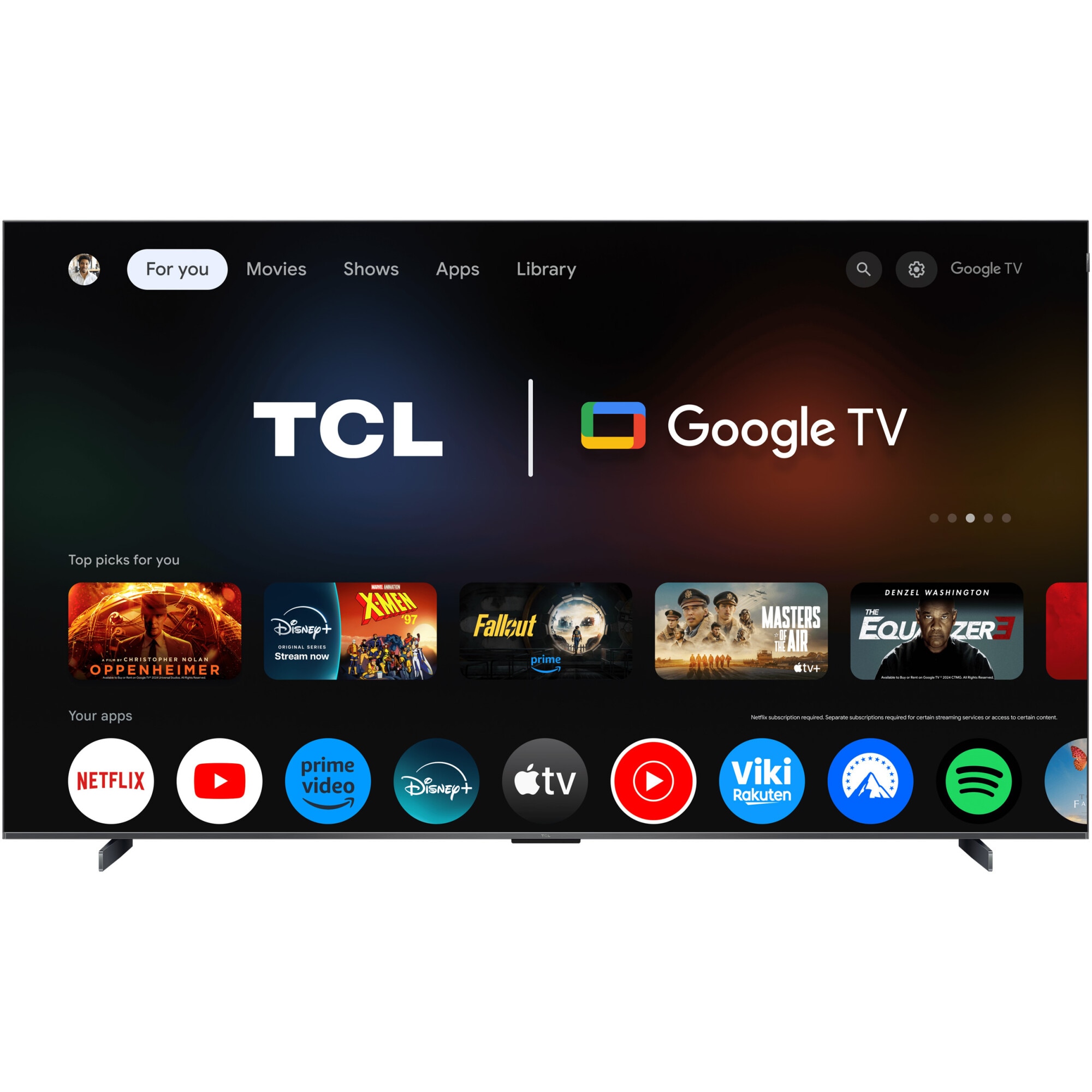 Televizor TCL MiniLed 98C765, 248 cm, Smart Google TV, 4K Ultra HD, 100Hz, Clasa G (Model 2024 ...