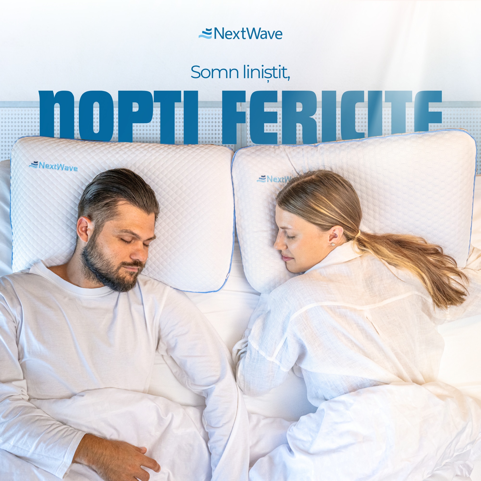 Perna ortopedica pentru dormit NextWave, Spuma cu Memorie cu gel ...
