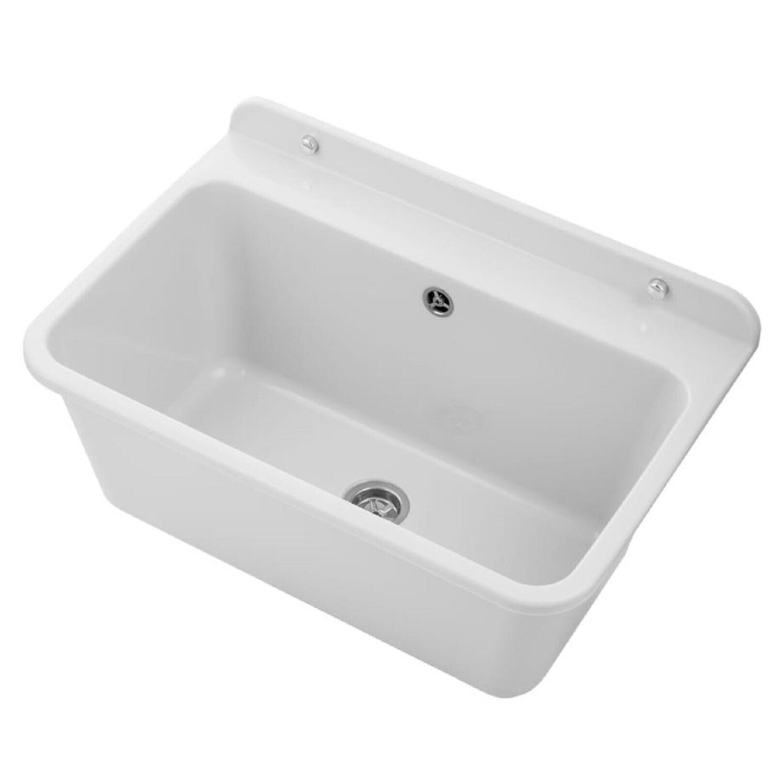 Chiuveta plastic LARGE jgheab spalat exterior gradina garaj atelier alb ...