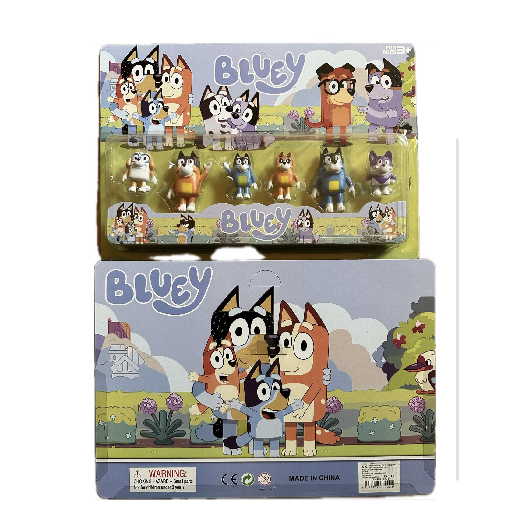 Set cu 6 figurine tip Bluey si Bingo, Distractie impreuna cu prietenii ...