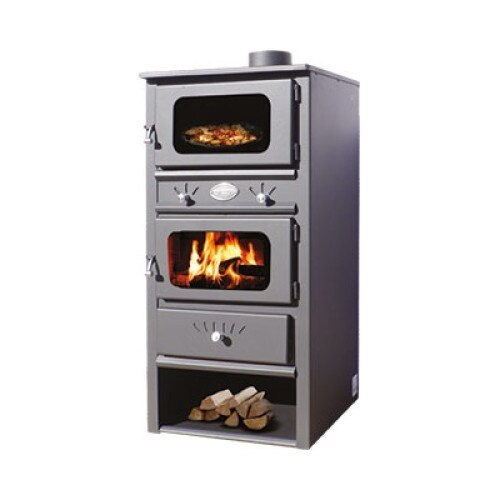 Soba de gatit pe lemne Zvezda MF 10, 10.9 KW, din otel, cu camera de ...