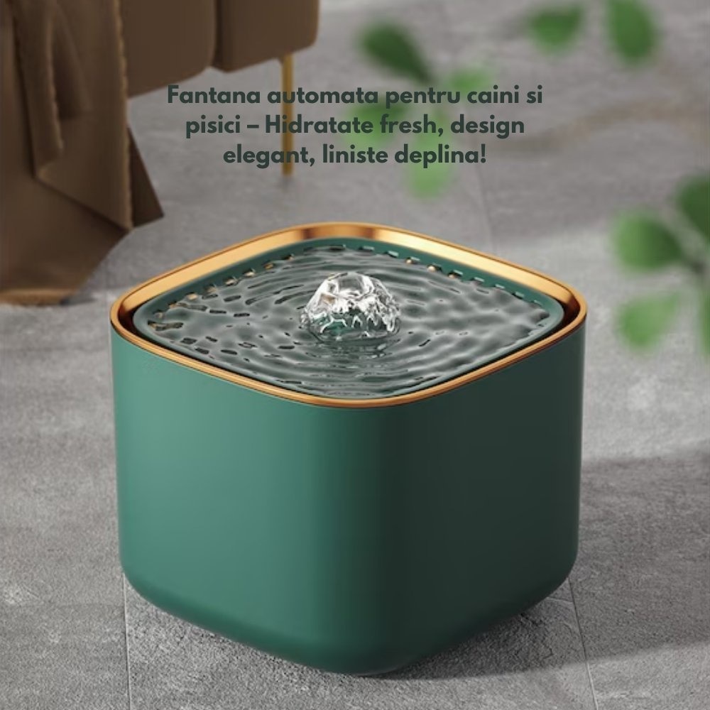 Dispenser apa automat tip fantana Pet, Digital Kala, pentru Caini si Pisici, cu purificare si ...