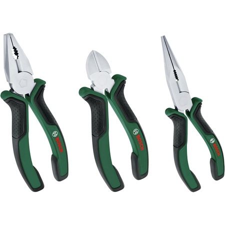 Set 3 clesti BOSCH, cleste combinat - 180 mm, cleste pentru taiere ...