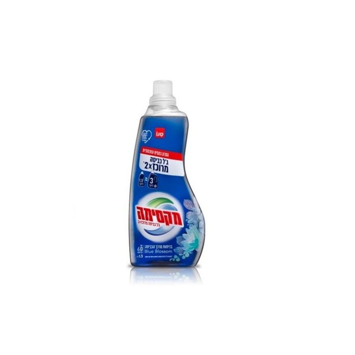 Detergent gel dublu concentrat pentru rufe Sano Maxima Blue Blossom, 60 ...