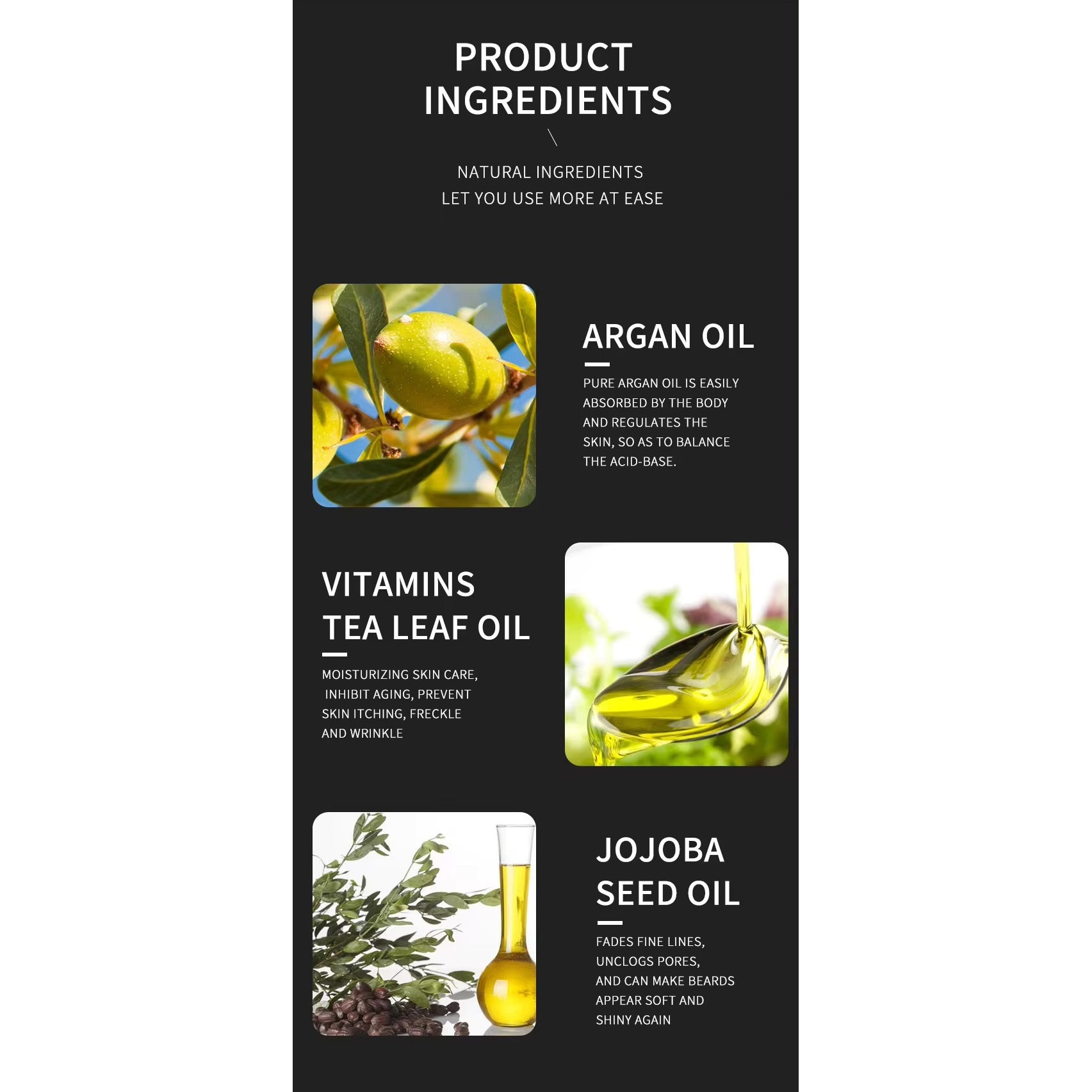 Ulei pentru stimularea cresteri parului, Barba, Hidratant, Anti ...