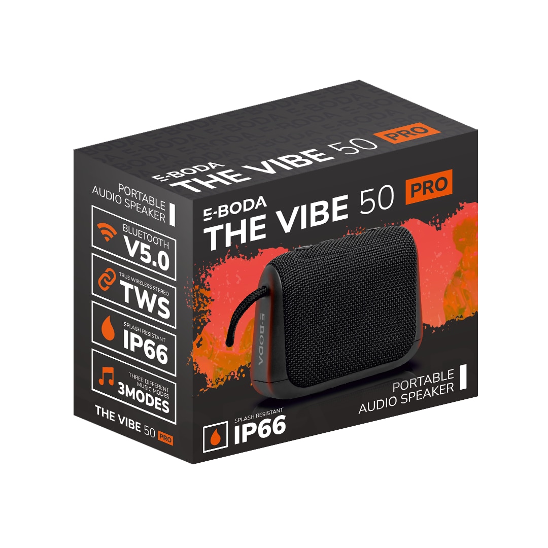 Boxa Portabila E-Boda The Vibe 50 Pro, Functie True Wireless Stereo ...