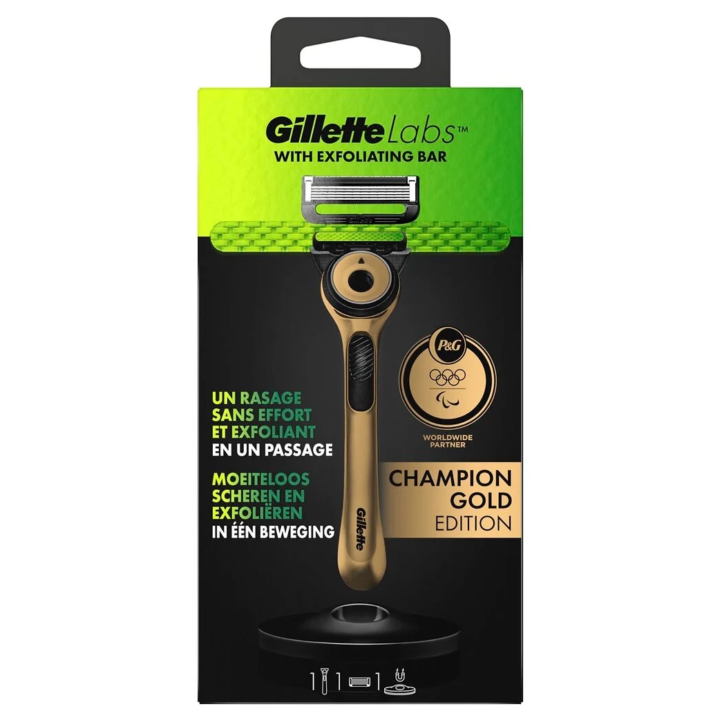 Gillette Labs Champion Gold Edition borotva, 1 db tartalék, mágneses ...