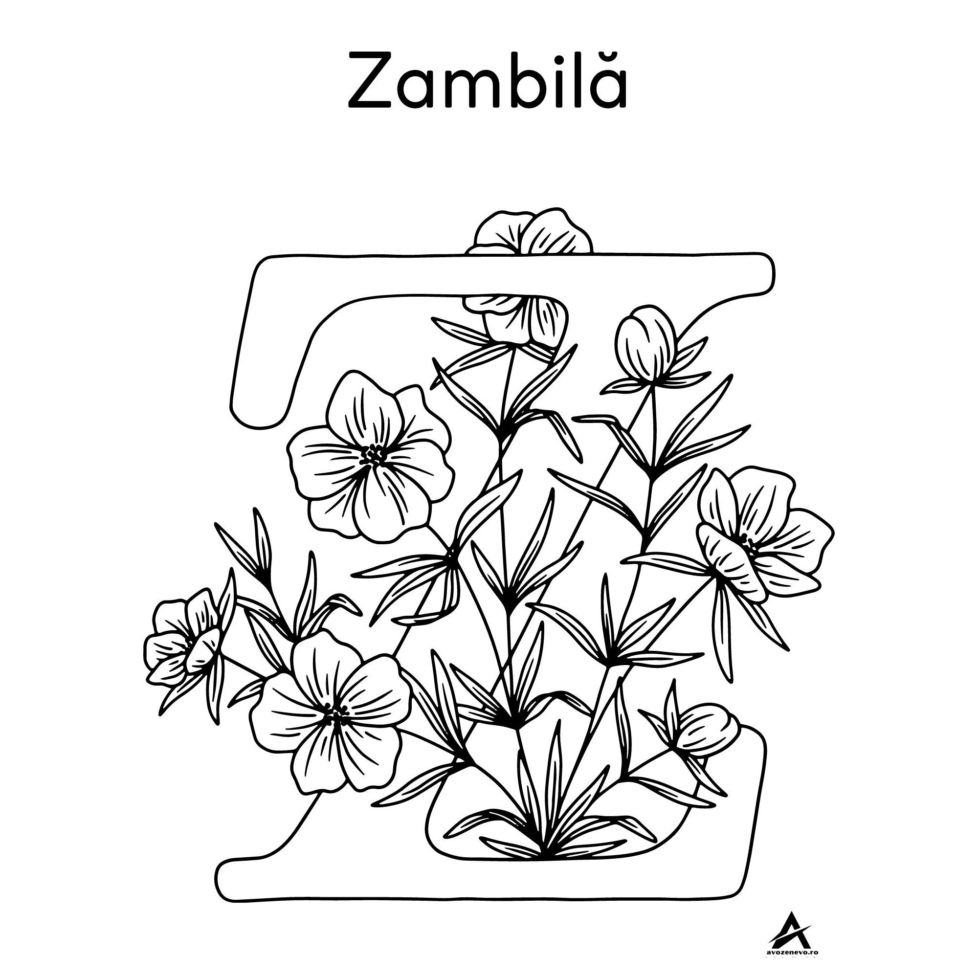 Pagini de colorat Alfabetul format .pdf - eBook - eMAG.ro