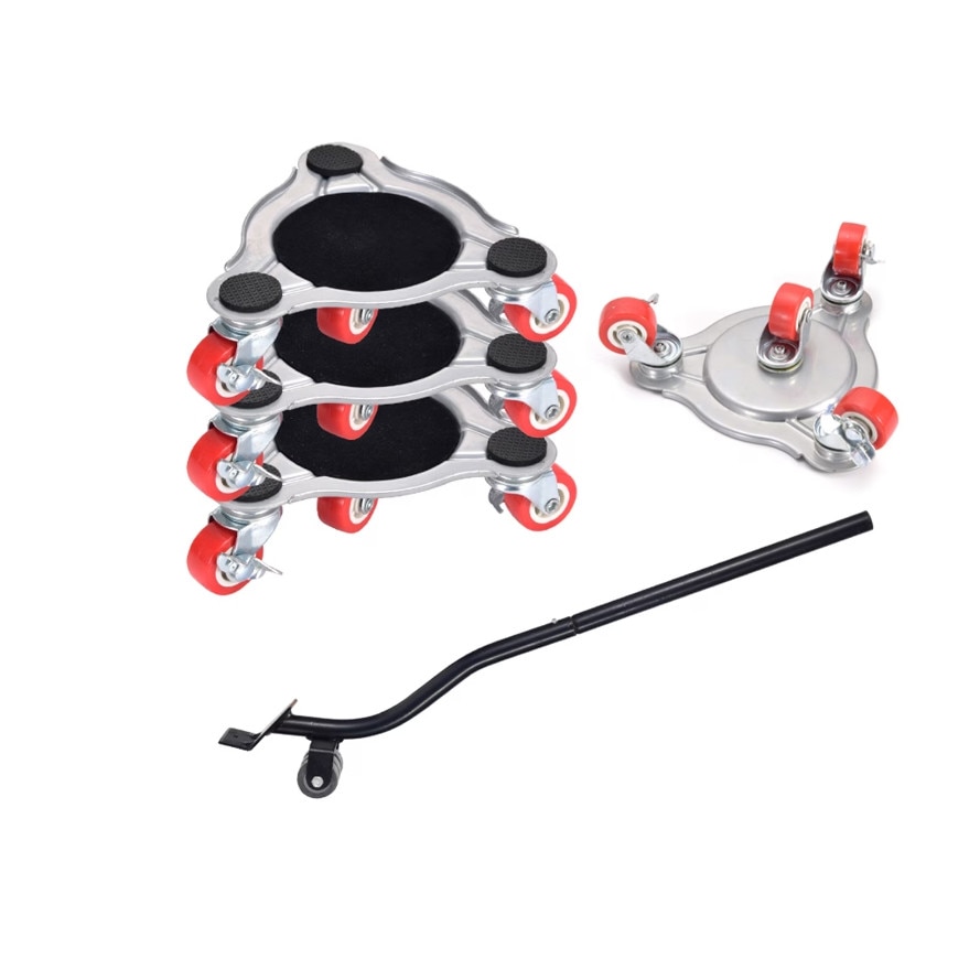 Set de roti pentru transport mobila, pivotante 360, capacitate 900kg ...