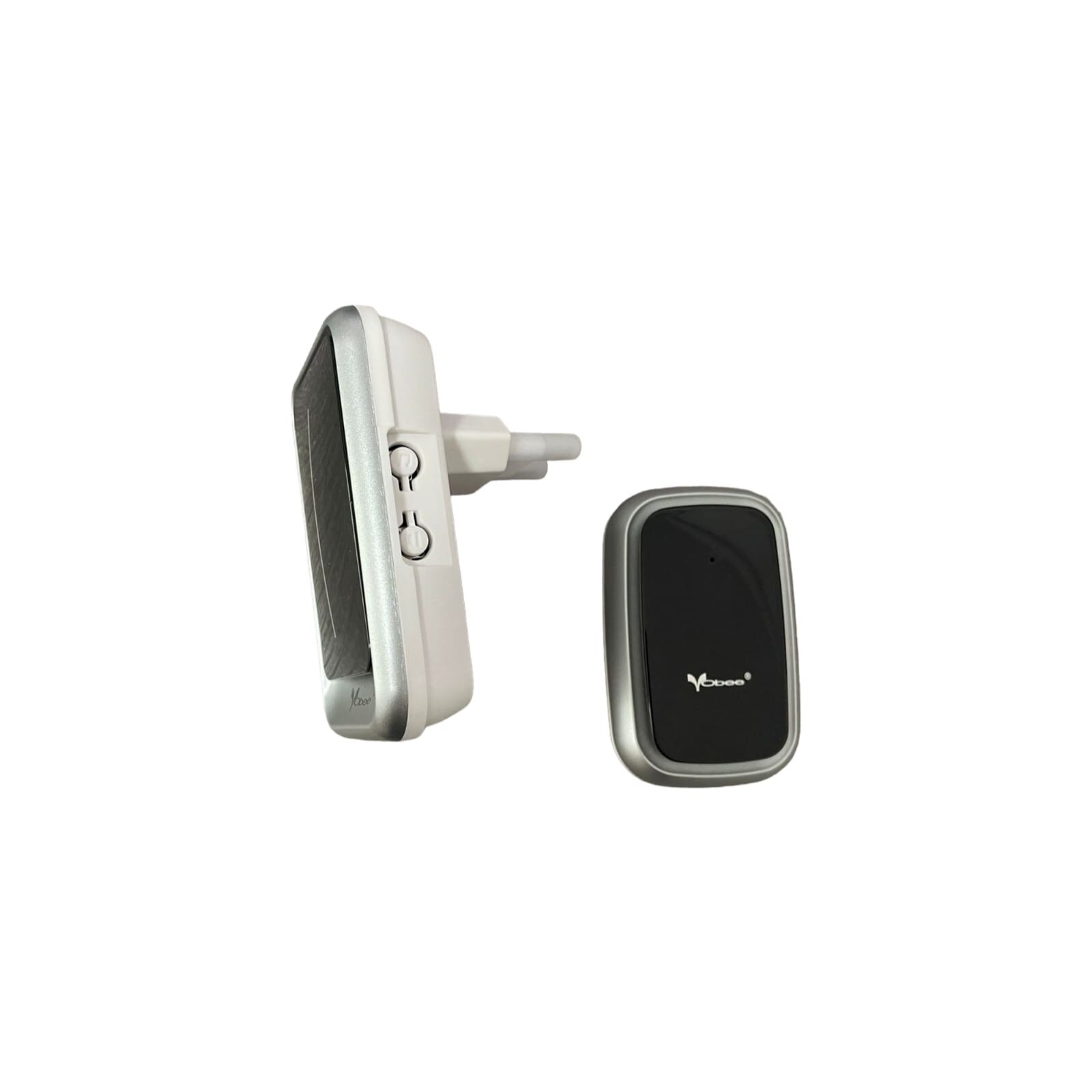 Sonerie wireless cu raza mare de actiune, la priza, negru - argintiu ...