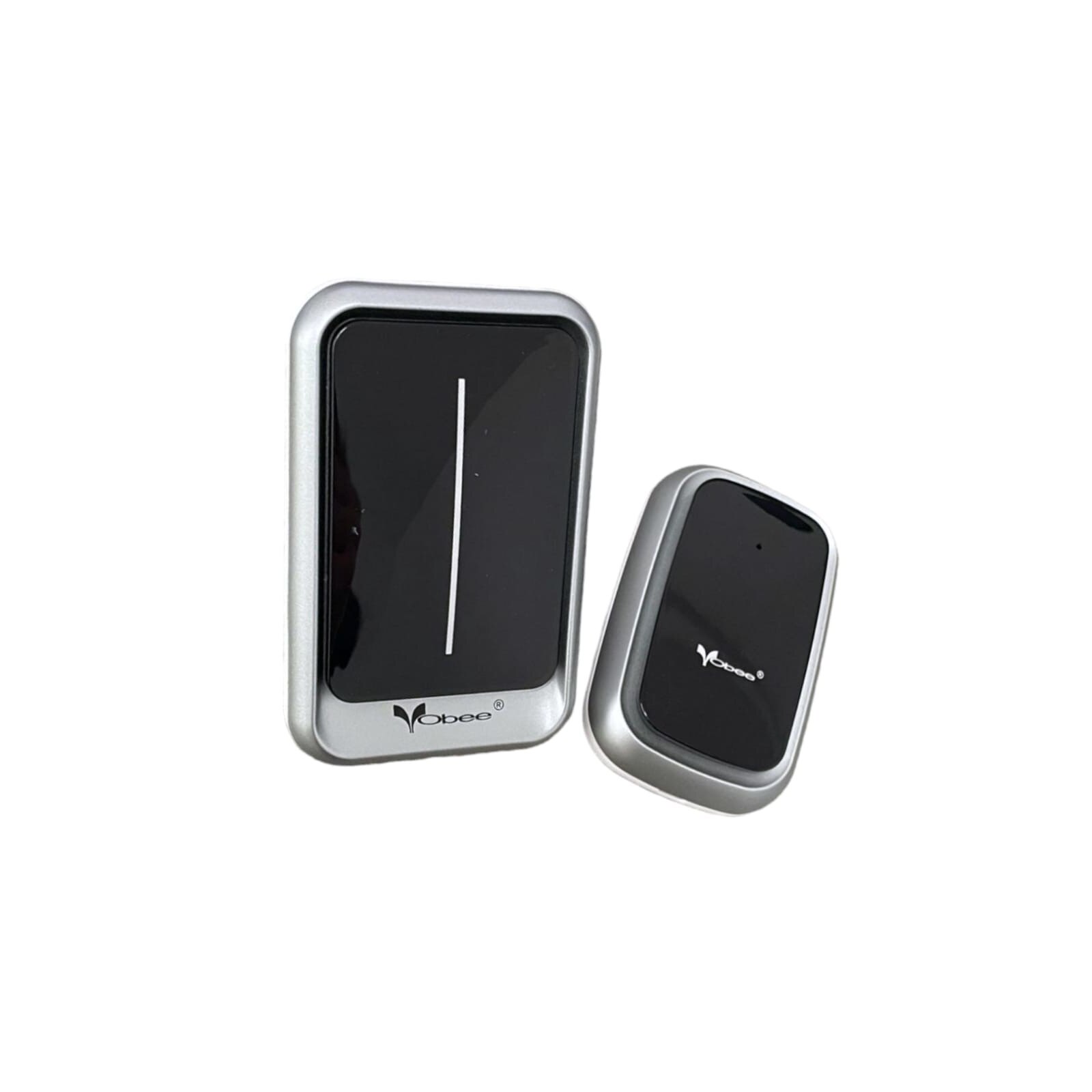 Sonerie wireless cu raza mare de actiune, la priza, negru - argintiu ...